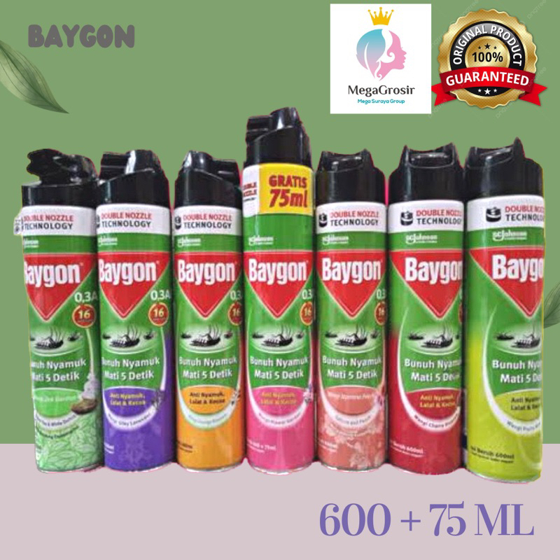 Jual Baygon Anti Nyamuk Lalat & Kecoa 600+75ml - Obat Semprot Pembasmi ...