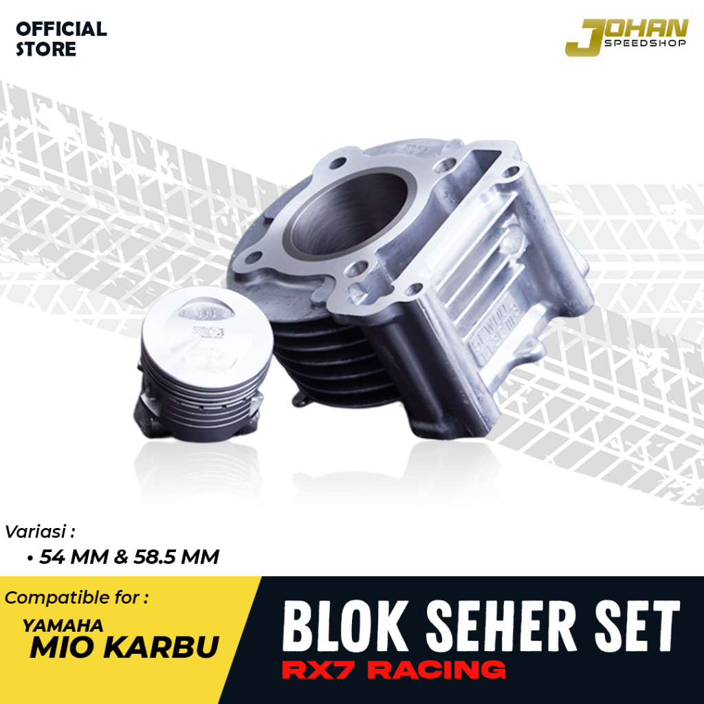 Jual Blok Seher Rx7 Racing Mio Karbu Fino Karbu Nouvo 54mm 585mm Johan Garage | Shopee Indonesia