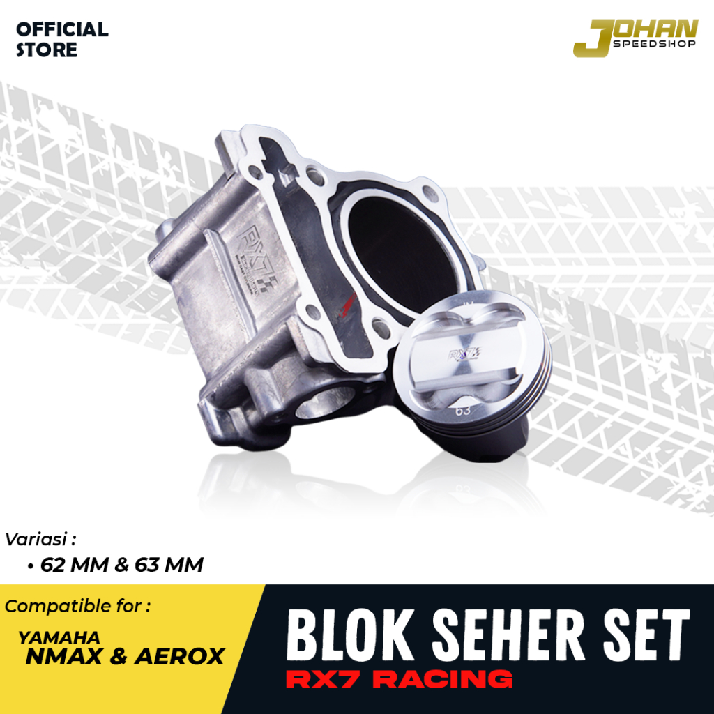 Jual Blok Seher Rx7 Racing Nmax Aerox Lexy R15 V3 62mm 63mm Johan ...