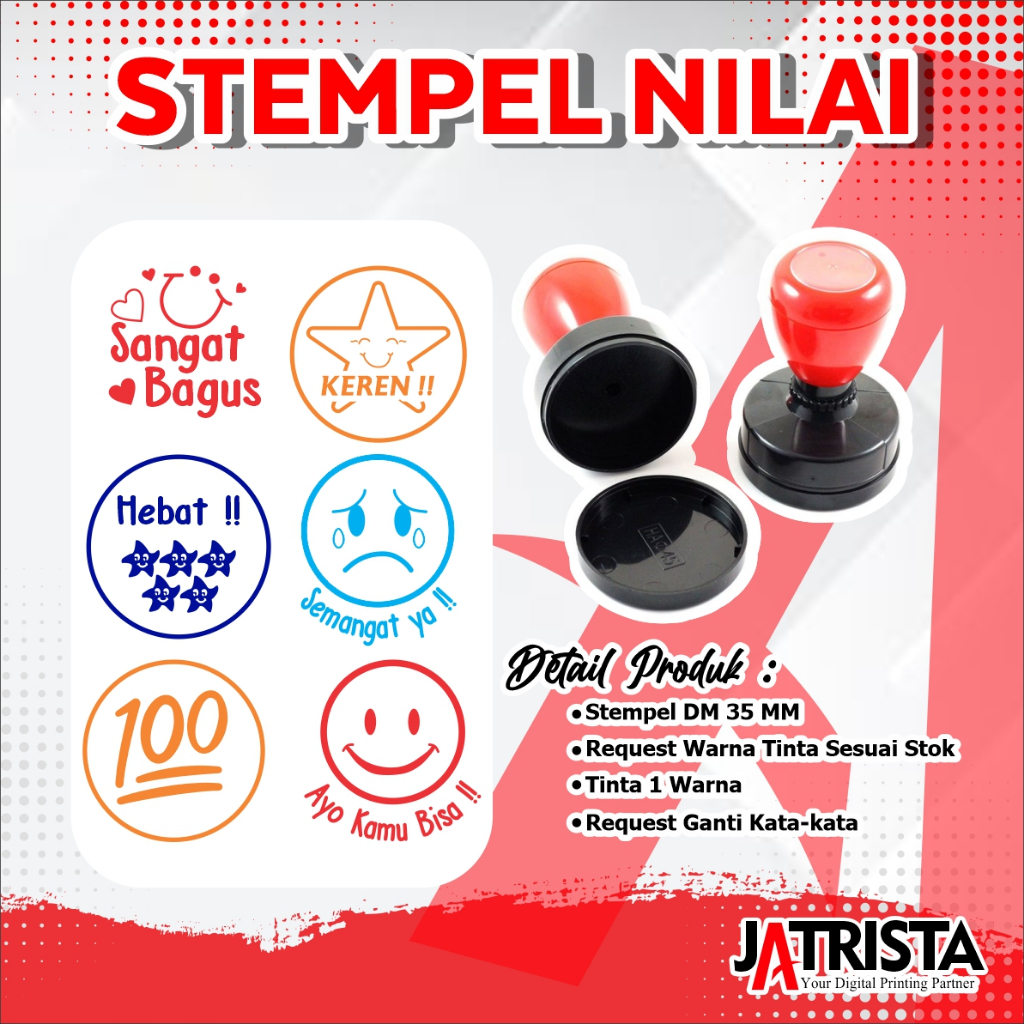Jual STEMPEL NILAI STEMPEL GURU STEMPEL UNIK | Shopee Indonesia