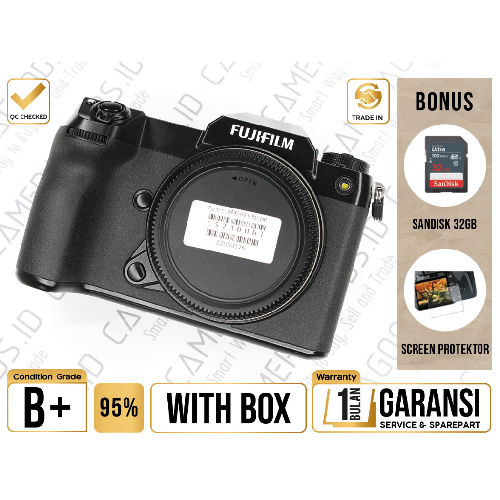 Jual Fujifilm GFX 50S Mark II Medium Format Camera - Grade B+ - CS230061 | Shopee Indonesia