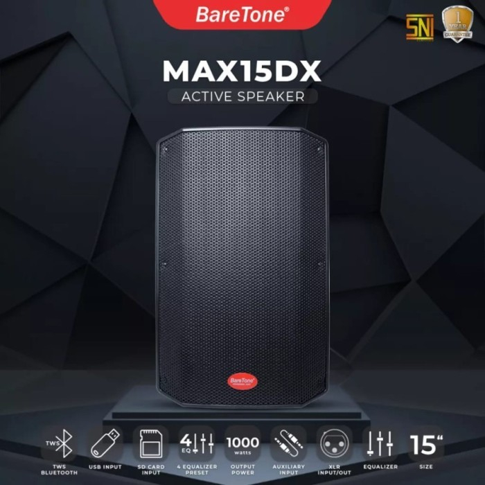Jual Speaker Aktif Bare tone MAX 15 DX Original 15 inch Active MAX15DX 1set | Shopee Indonesia
