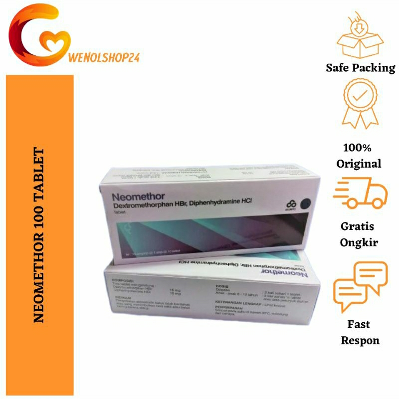 Jual Neomethor isi 100 Tablet Implex / Obat Batuk Dan Pilek | Shopee ...