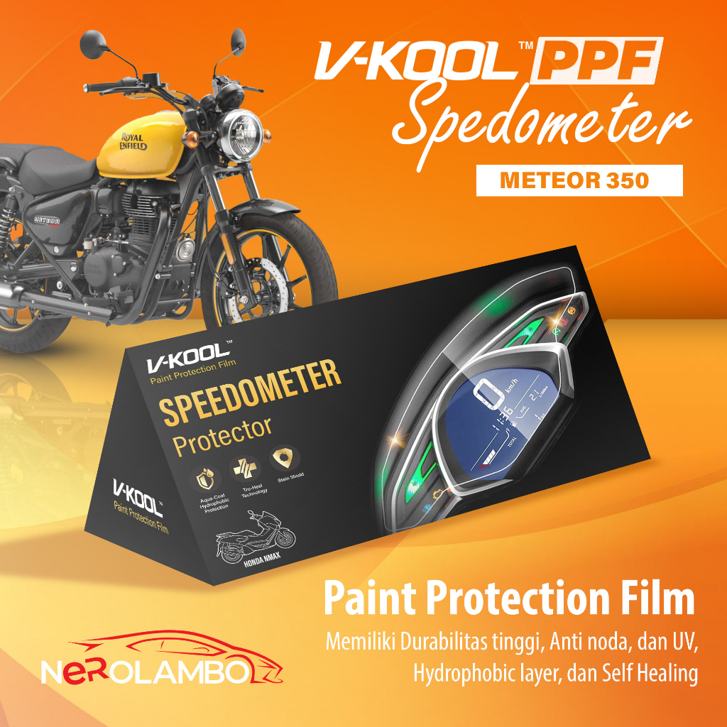 Jual VKOOL PPF Speedometer Royal Enfield Meteor 350 | Nero Lambo ...