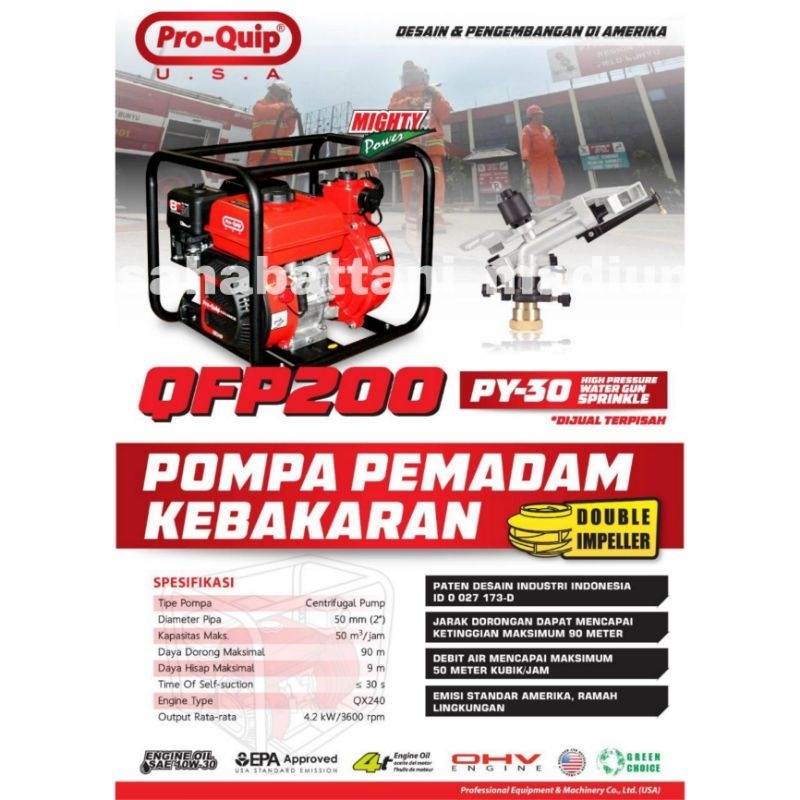 Jual Pompa Air Alkon 9HP 2 Inch Air Kencang Pemadam Kebakaran PROQUIP ...