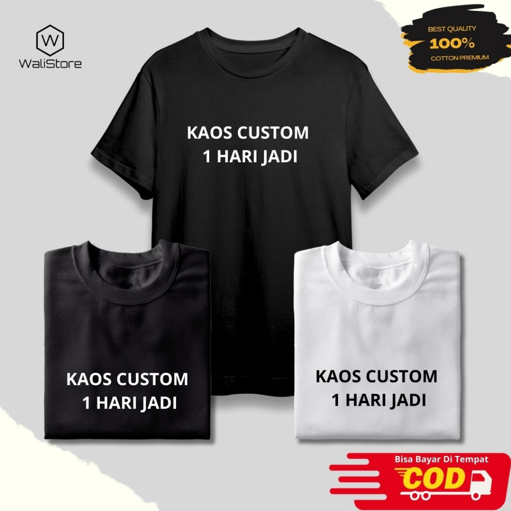 Jual Baju Kaos Custom Kata Kata Satuan Nama Tulisan Sindiran Gombalan ...