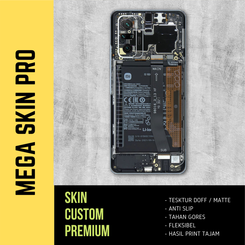 Jual Skin Redmi Note 10 Pro Full body - isi 2 buah - mesin teardown ...