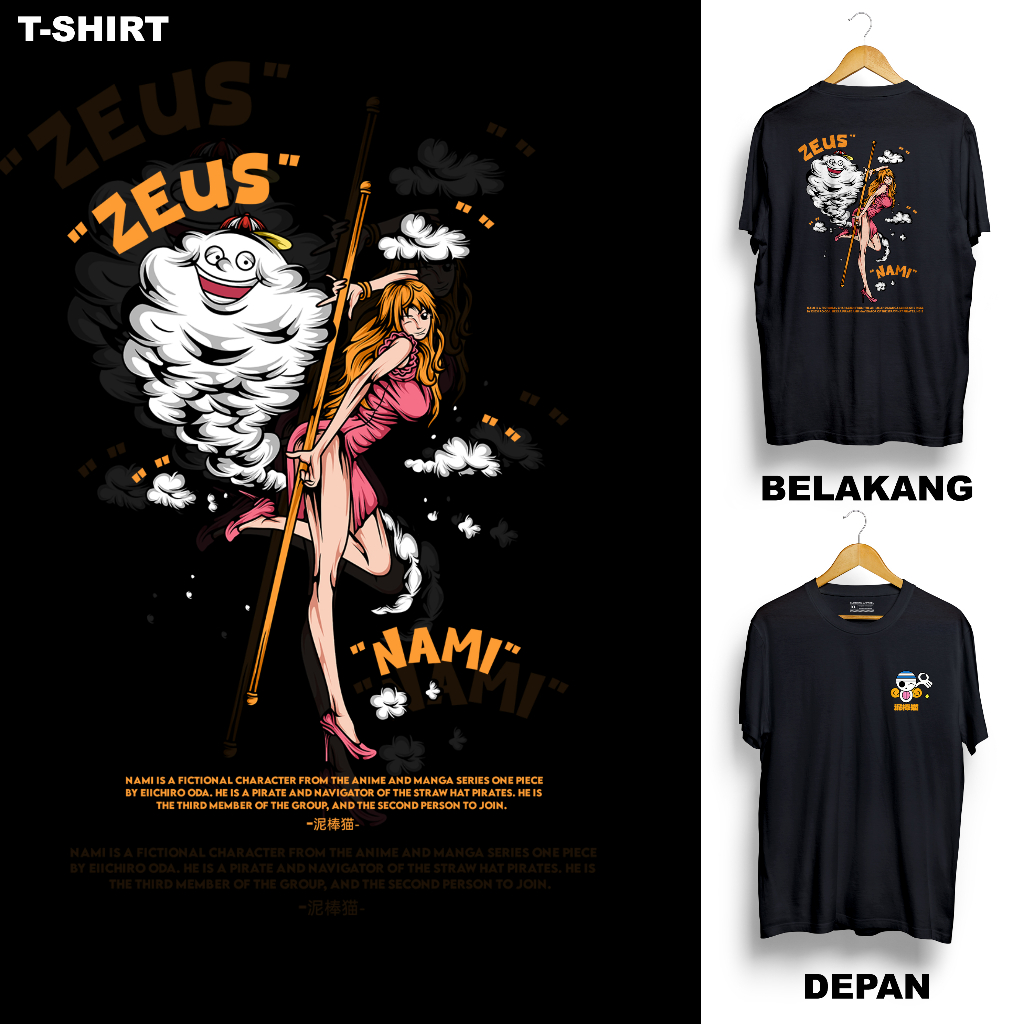 Jual NAMI - KAOS DEWASA MOTIF ANIME ONE PIECE OP KARAKTER NAMI NAVI ...