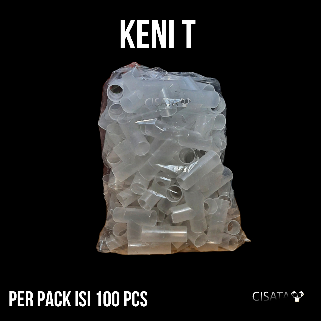 Jual PER PACK KENI T CABANG PIPA FILTER AQUARIUM ISI 100 PCS | Shopee ...