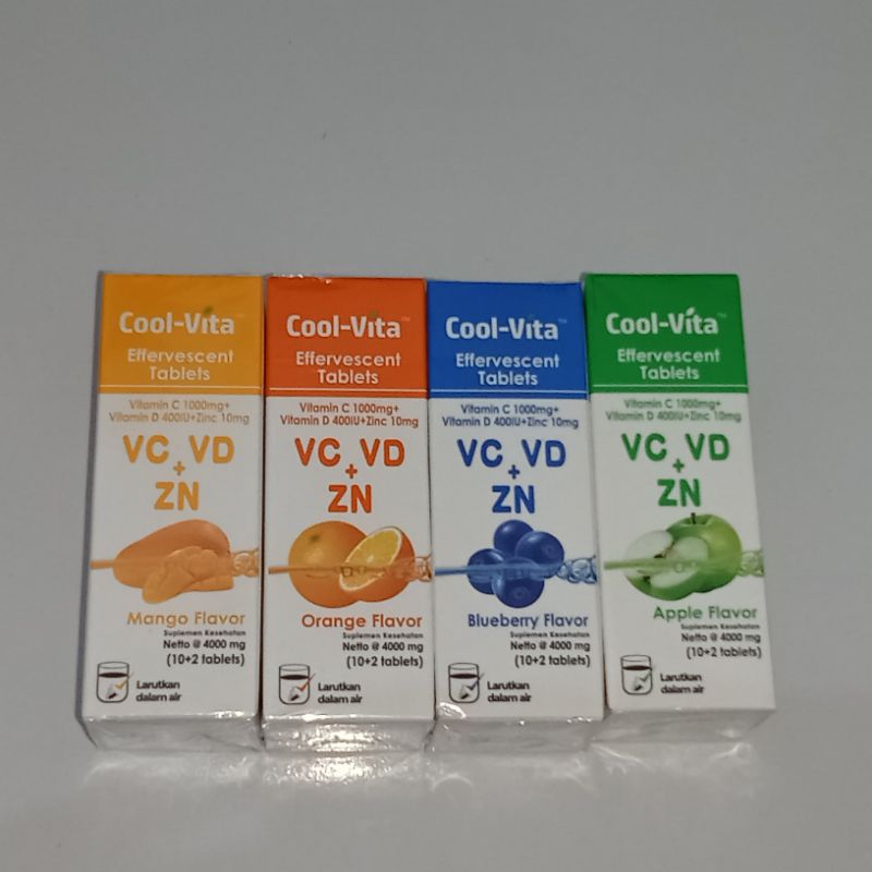 Jual COOLVITA VC+VD+ZN (VITAMIN C 1000mg + VITAMIN D 400IU + ZINC 10mg) isi 20tablet | Shopee ...
