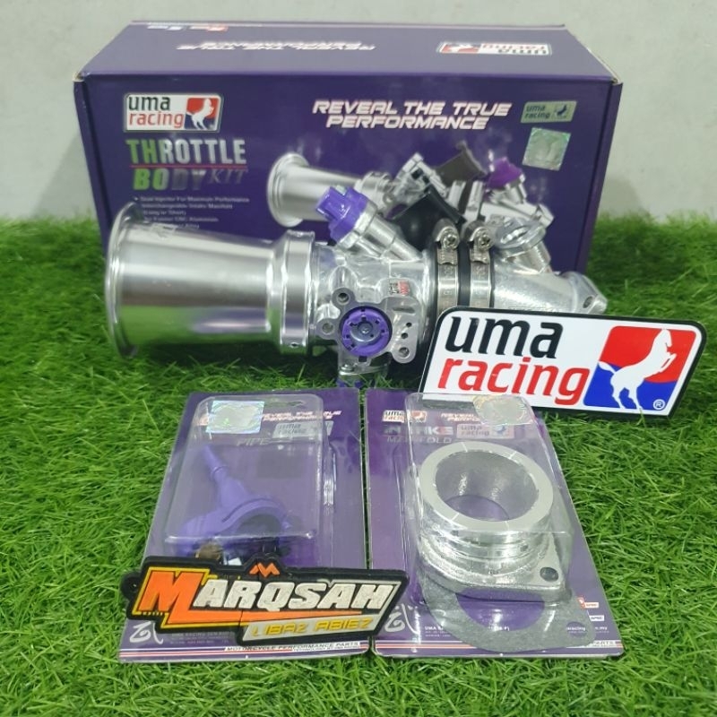 Jual Throttle Body UMA RACING TB 32 34 36 38 40 42 MX KING Y125ZR Plus ...