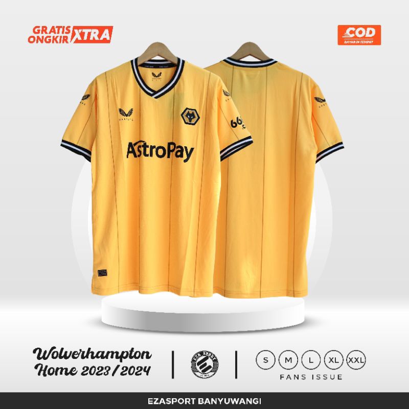 Jual JERSEY WOLVES HOME OFFICIAL 2024 GRADE ORI IMPOR | Shopee Indonesia