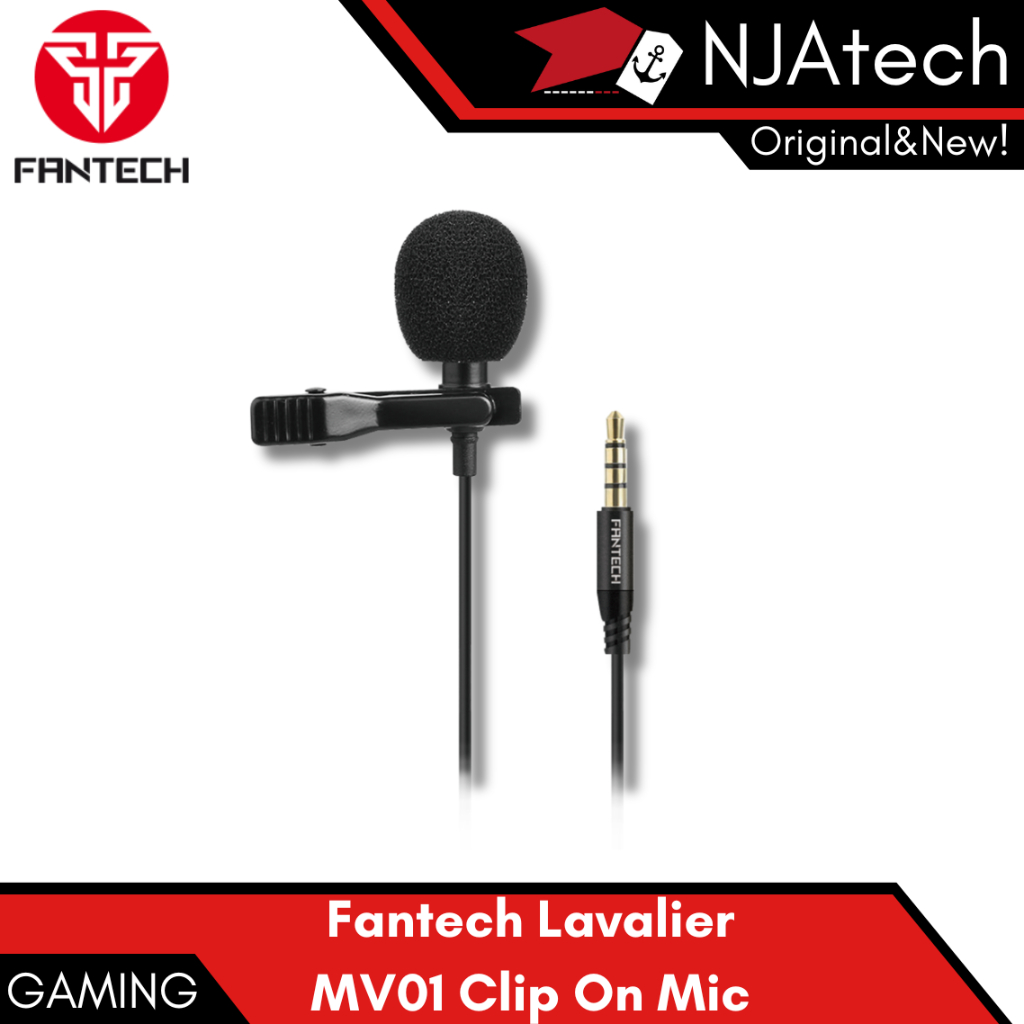 Jual Microphone Fantech MV01 Clip On Mikrofon | Shopee Indonesia