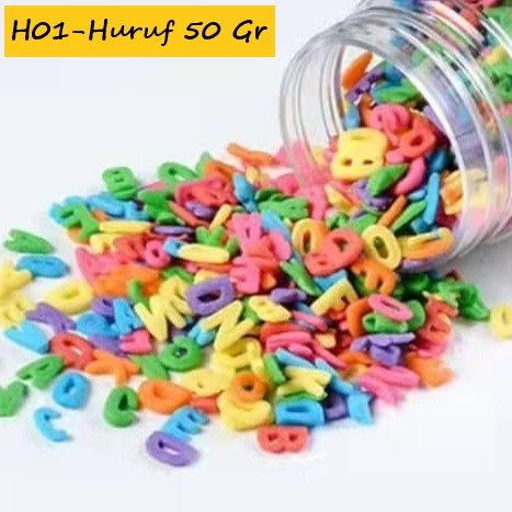 Jual S5005 50 Gram Sprinkle Gula Tabur Trimit Edible Sugar Angka Huruf ...