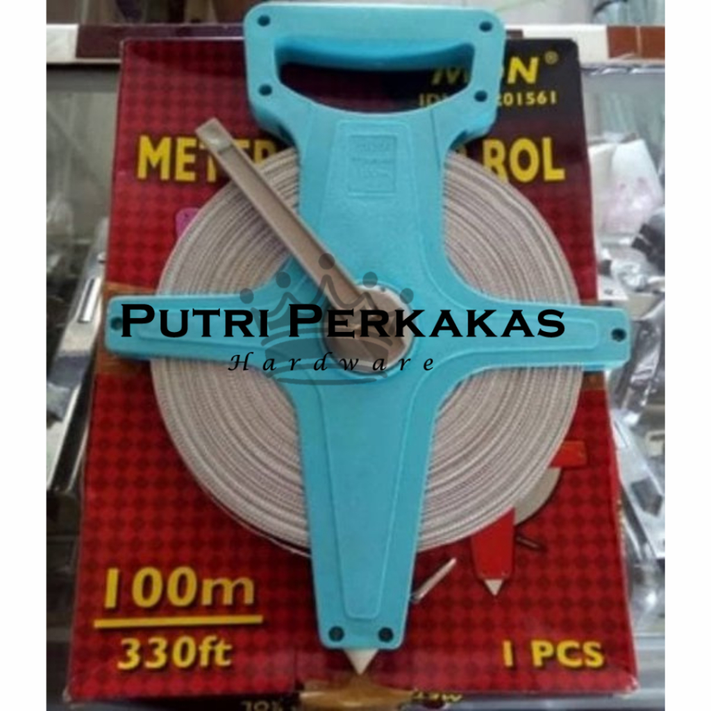 Jual Meteran Tancap 30 50 100 M Meter Fiber Rol Gulung Tanam Tanah | Meteran Tanah Fiber ...