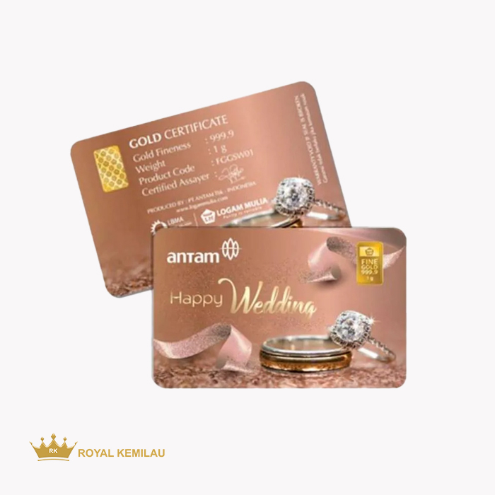 Jual Antam Gift Happy Wedding Gold | Shopee Indonesia