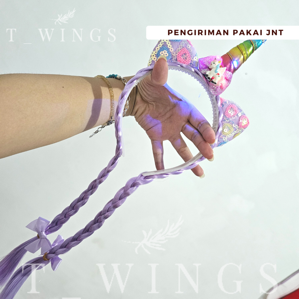 Jual [tTWX ] BANDO UNICORN BUBBLEGUM HAIR / BANDO RAMBUT UNICORN ...