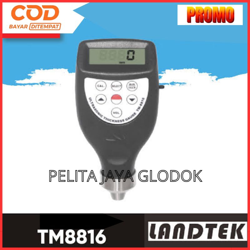 Jual Landtek TM-8816 Ultrasonic Thickness Gauge Meter to 200mm 0.1mm ...