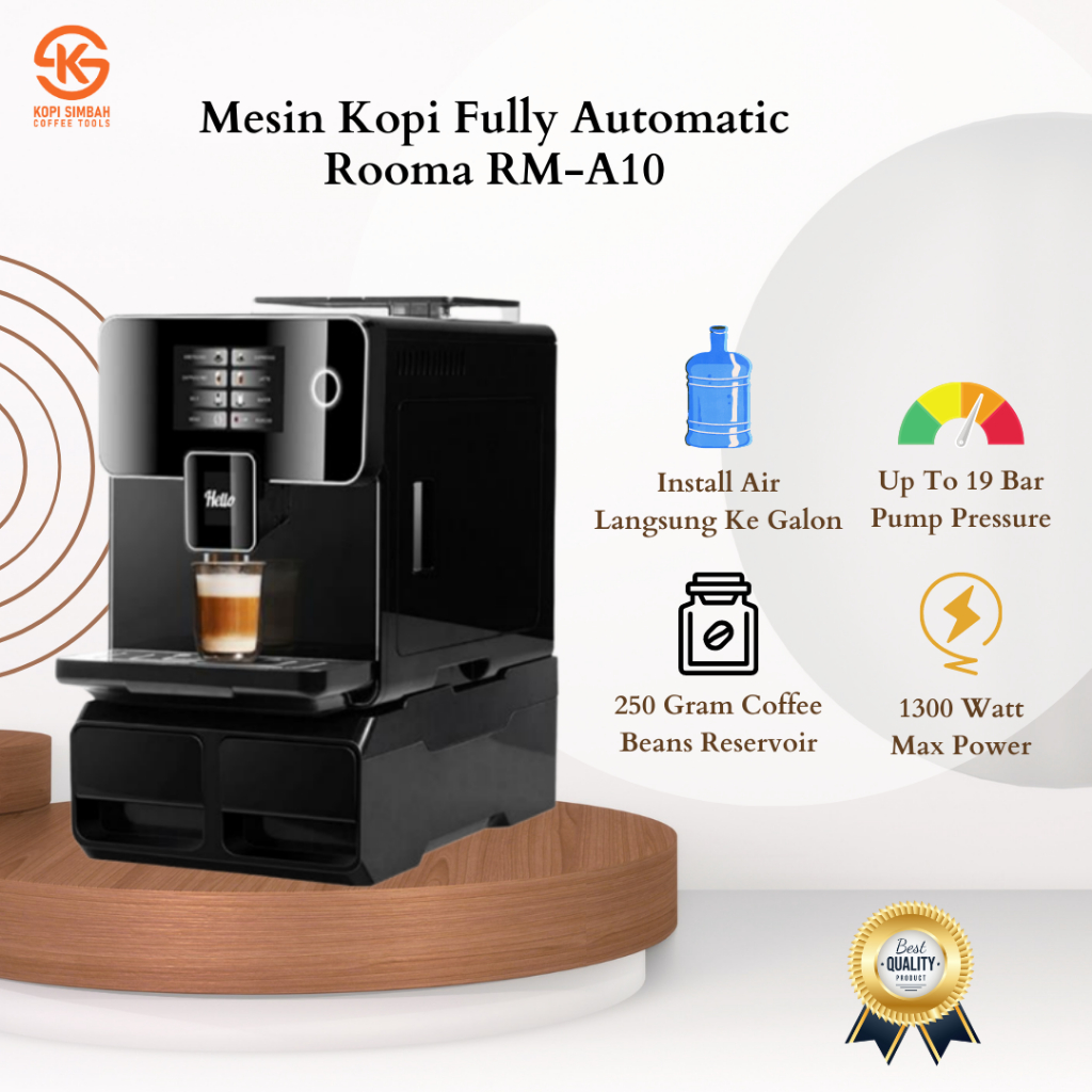 Jual Mesin Kopi Espresso Fully Automatic ROOMA RM A10 Coffee Maker ...