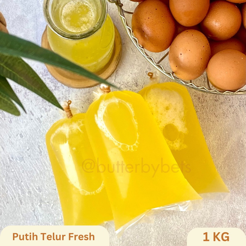 Jual Putih Telur Mentah 1kg Fresh (bukan frozen) | Shopee Indonesia