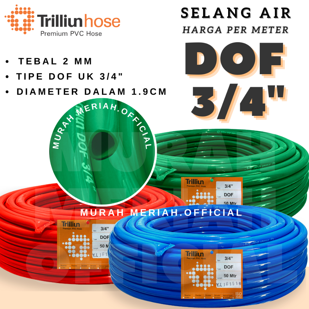 Jual SELANG AIR TRILLIUN DOF 3/4 INCH ( PERMETER ) | Shopee Indonesia