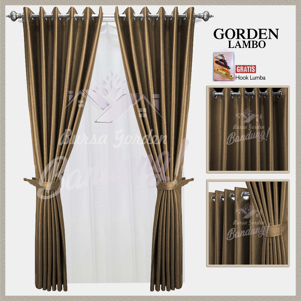 Jual Gorden Jendela Minimalis Blackout Import Hordeng Pintu Aesthetic ...