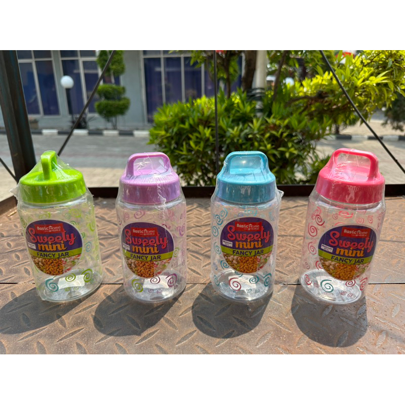 Jual Fansy jar basic home/botol plastik serbaguna ulir lion star/botol ...