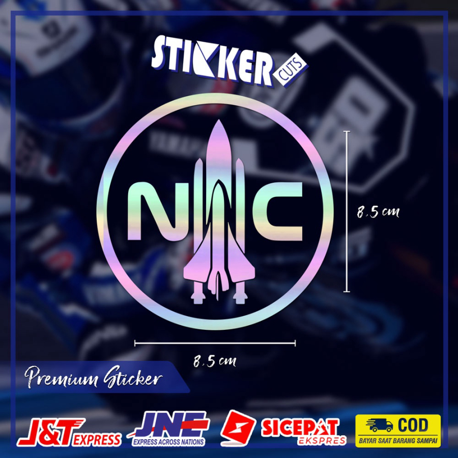 Jual STIKER CUSTOM MOTOR HELM STICKER LOGO NASA CREW VESPA SCOOPY ...
