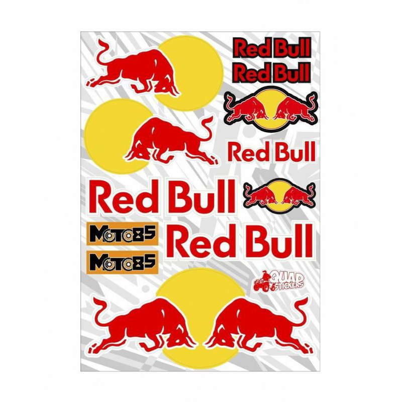 Jual stiker pack logo red bull set kuning | Shopee Indonesia