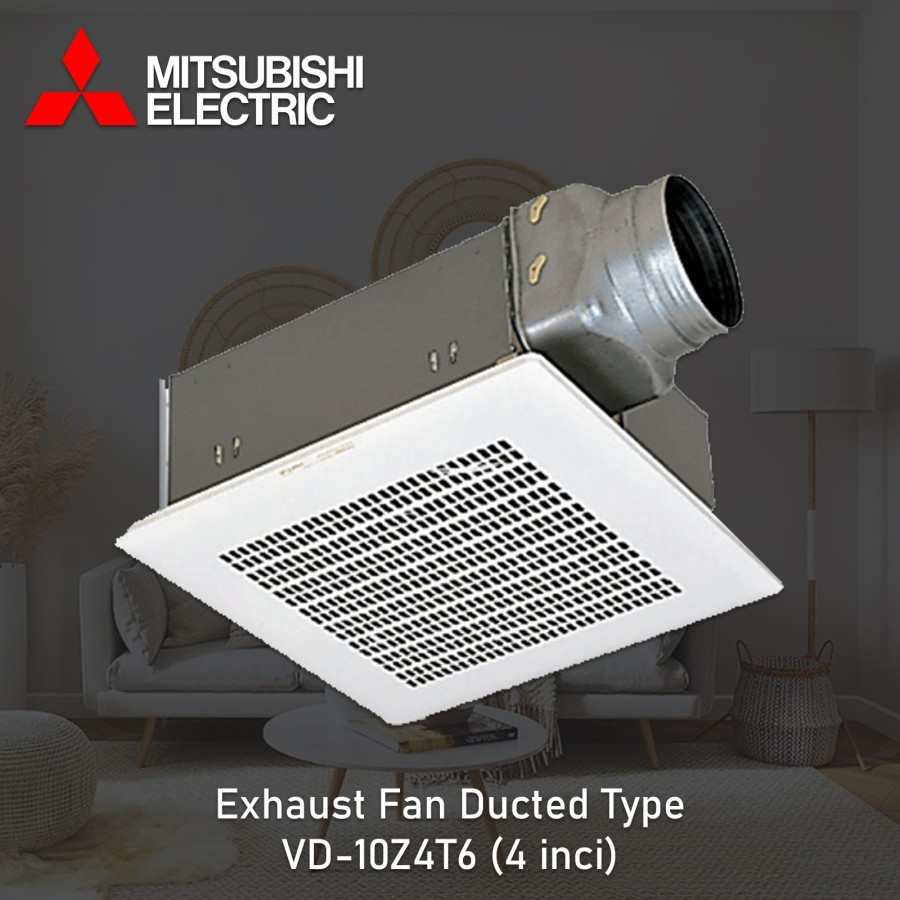 Jual Mitsubishi Duct Ventilator Vd-10Z4T6 Dual Barrier Exhaust Fan ...