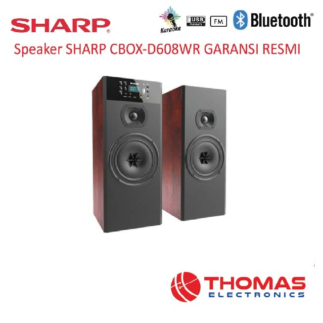 Jual Speaker SHARP CBOX D608 WR / SPEAKER SHARP CBOX D608WR / SPEAKER SHARP CBOX D 608 WR ...