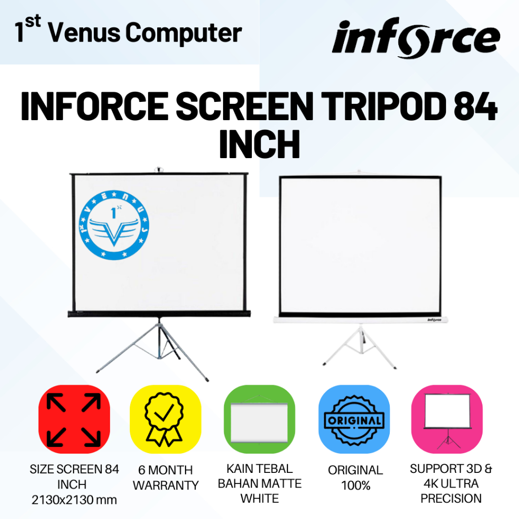 Jual TRIPOD SCREEN INFORCE 84" / SCREEN PROYECTOR / PROJEKTOR / LYR-INF01 | Shopee Indonesia