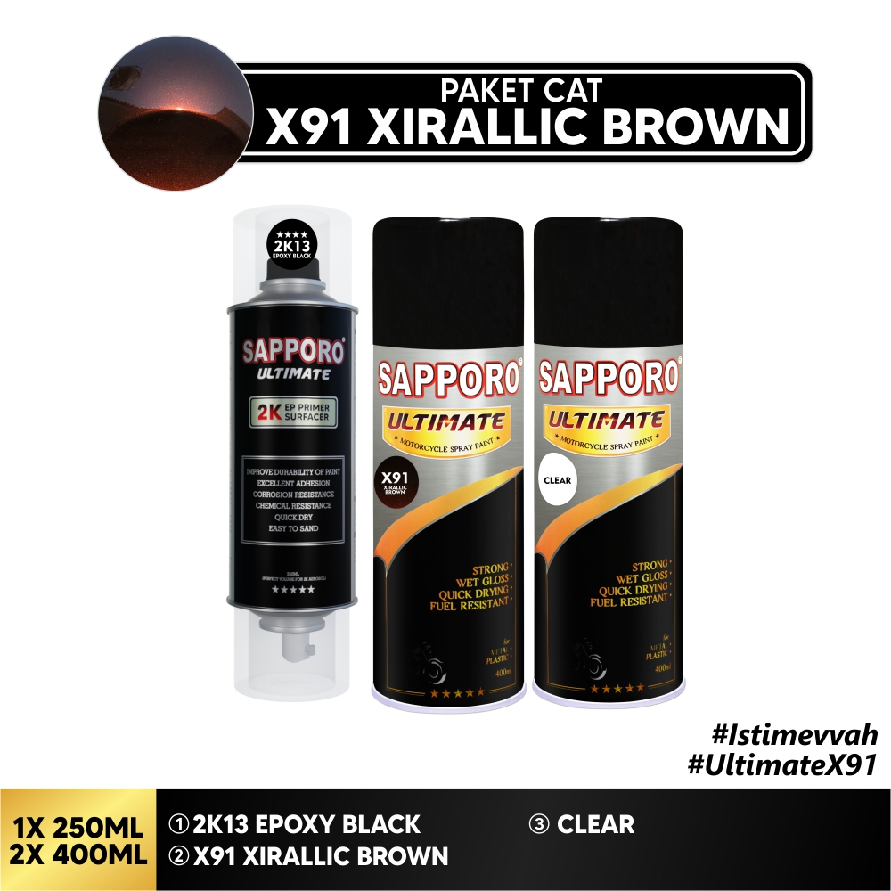 Jual Paket Cat Xirallic - Tanpa Warna Dasar - / Sapporo Ultimate / Cat Spray Semprot Aerosol ...