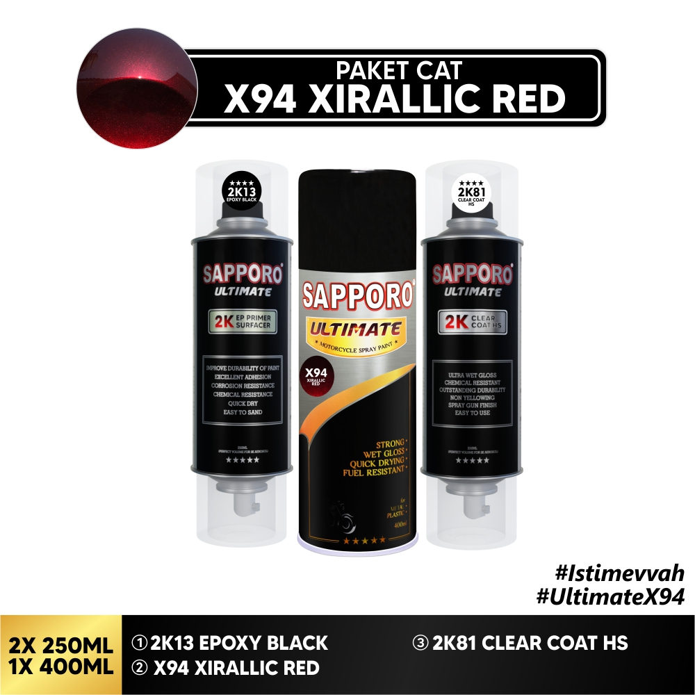 Jual Paket Cat Xirallic - Tanpa Warna Dasar - / Sapporo Ultimate / Cat ...