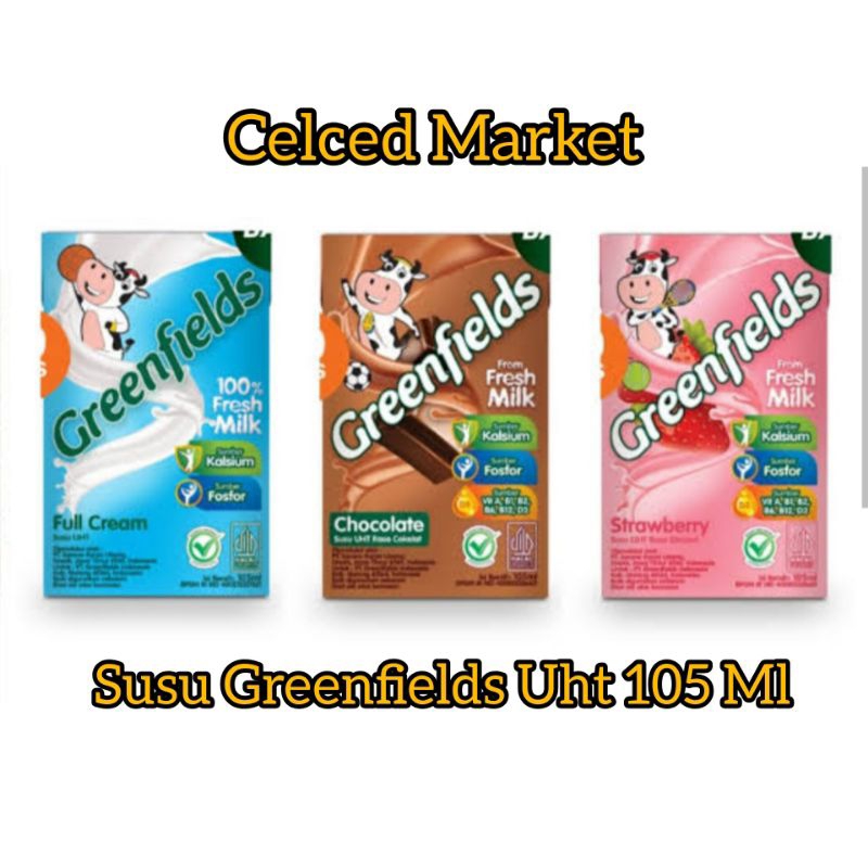 Jual SUSU GREENFIELDS UHT 105 ML FULL CREAM COKLAT STRAWBERRY | Shopee Indonesia