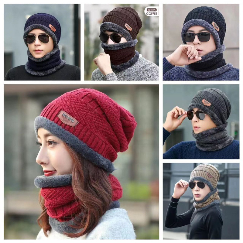 Jual Topi Kupluk Topi BARET RAJUT Topi Dewasa Knitted Hat Casual Korea ...