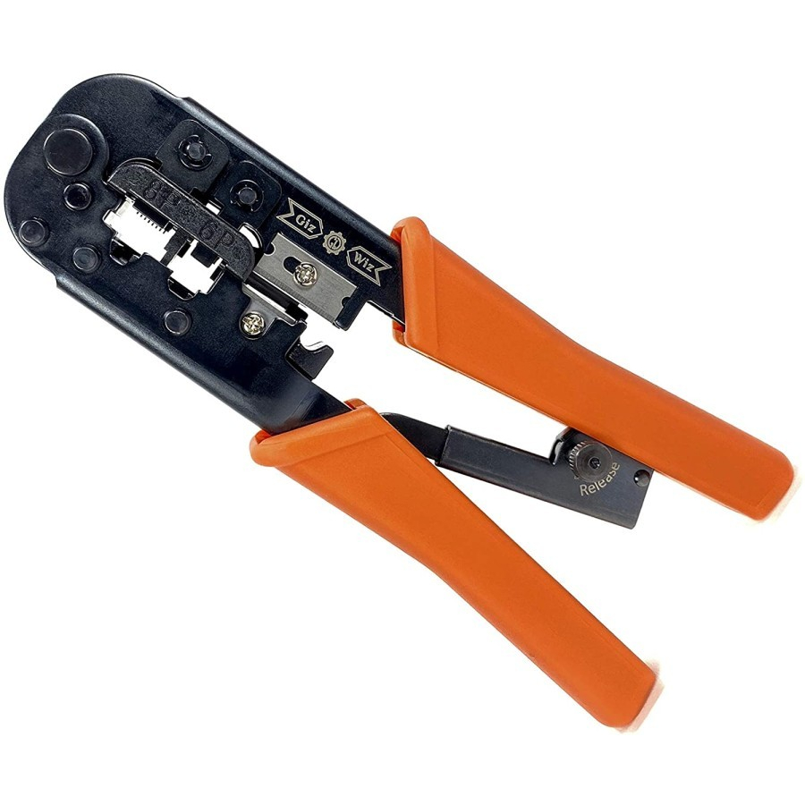 Jual Tang Crimping Oren Alat Pasang RJ45 Crimping Tool HT 500R | Shopee ...
