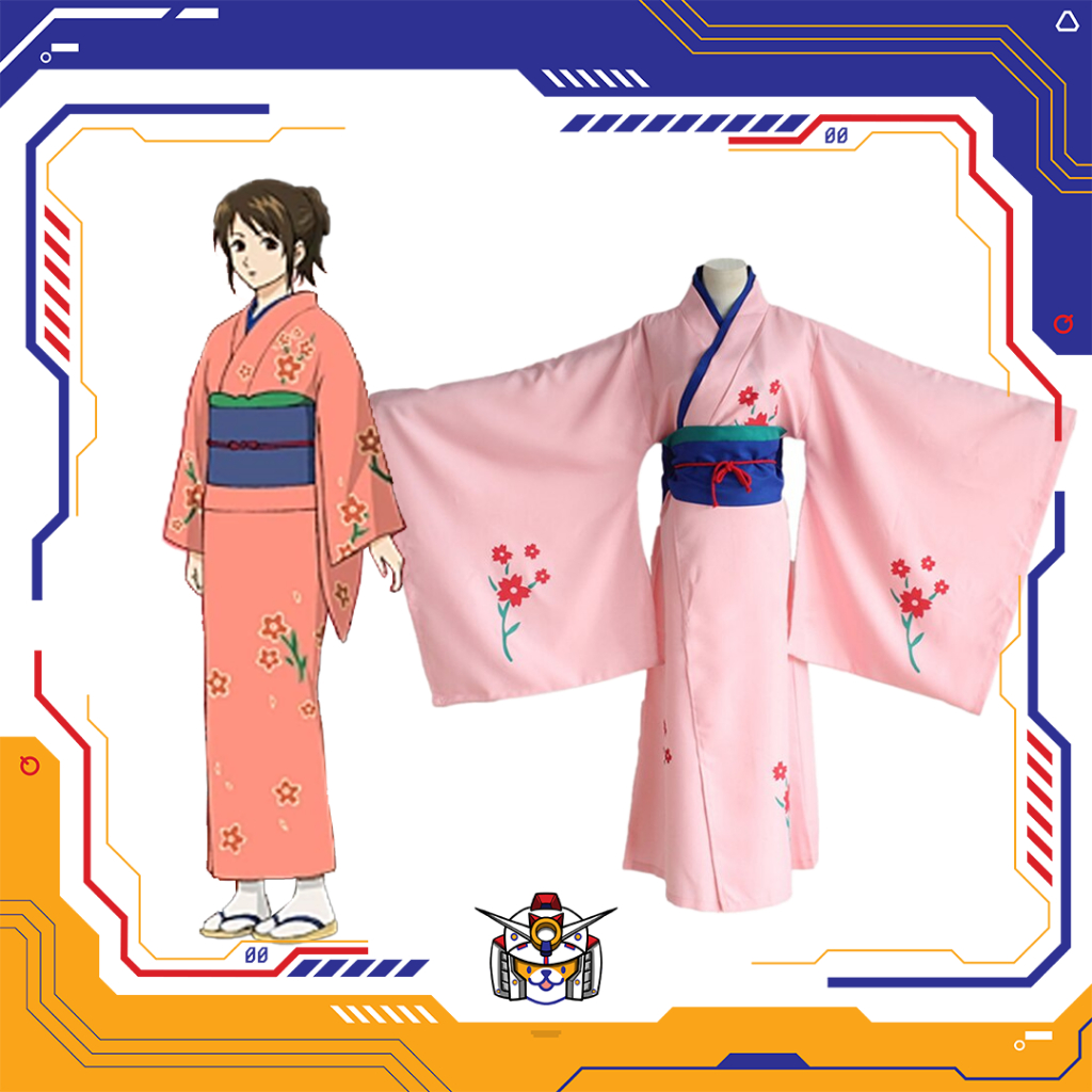 Jual [QTakasi] Gintama Shimura Tae Kimono Yukata Cosplay Costume kimono ...