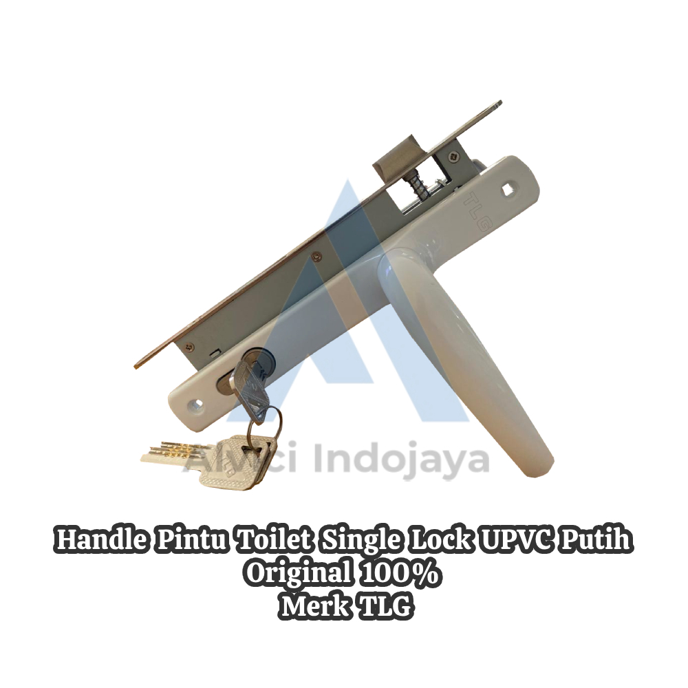 Jual Handle Gagang Pintu Toilet Single Lock UPVC Putih | Shopee Indonesia
