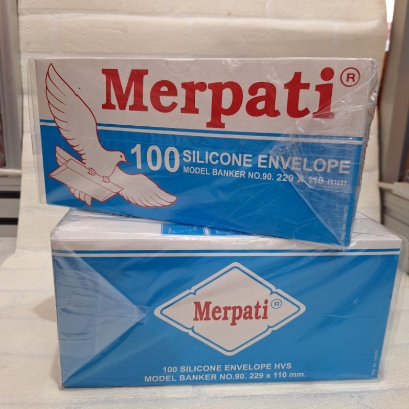 Jual 1 Box isi 100 Pcs Amplop Merpati Biru Besar No. 90 Size 229 x 110 ...