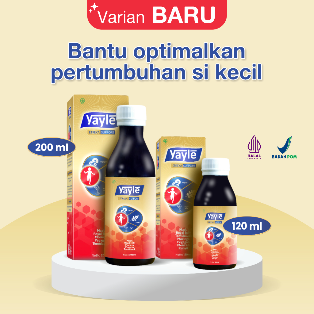 Jual YAYLE ETREXA SUPORT VITAMIN MADU OPTIMALKAN PERKEMBANGAN MOTORIK ...