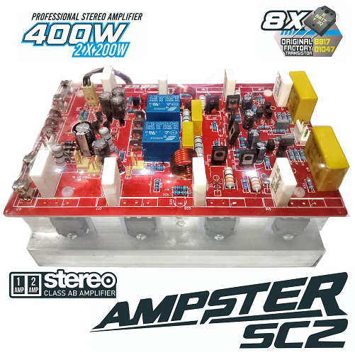Jual Kit AMPSTER SC2 400W Power Amplifier Stereo HerK 2x200W High ...