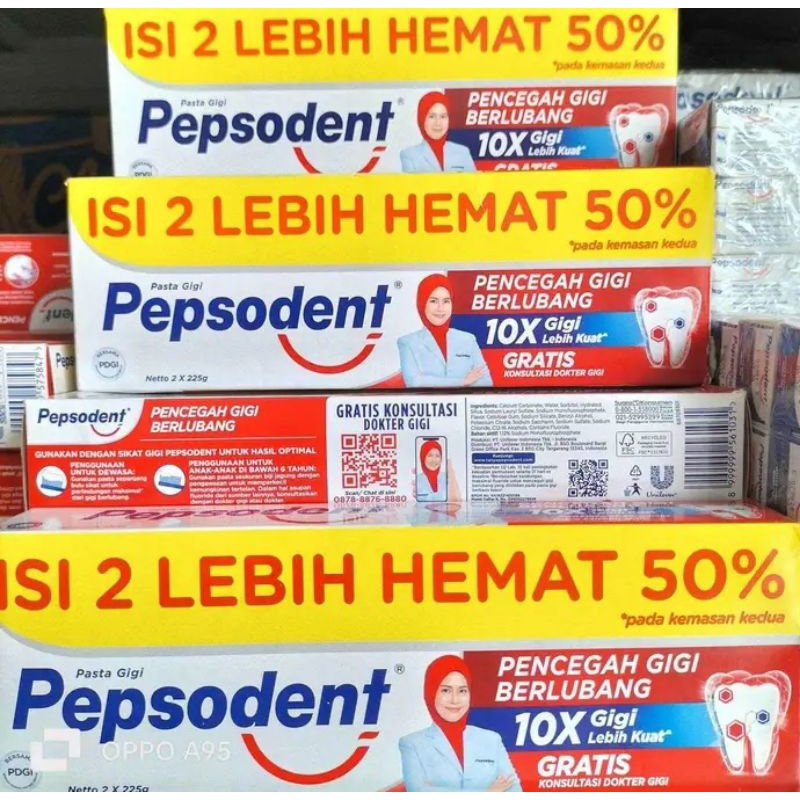 Jual Pepsodent 225gr (isi 2 dalam kemasan) | Shopee Indonesia