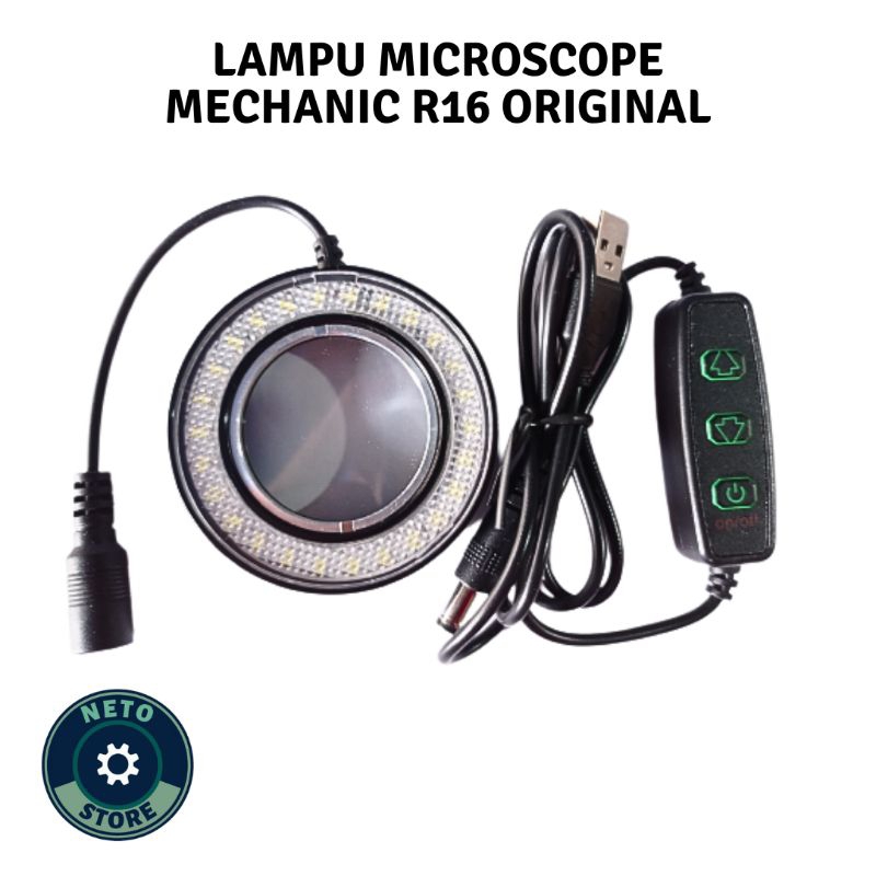 Jual LAMPU LED RING LIGHT MICROSCOPE MECHANIC R16 ORIGINAL | Shopee ...