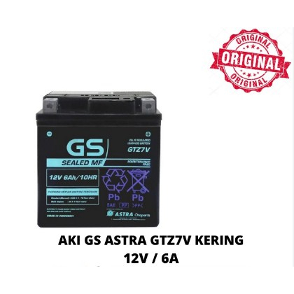 Jual GS ASTRA AKI GTZ-7V untuk motor Yamaha Nmax 155,Aerox 155 | Shopee ...