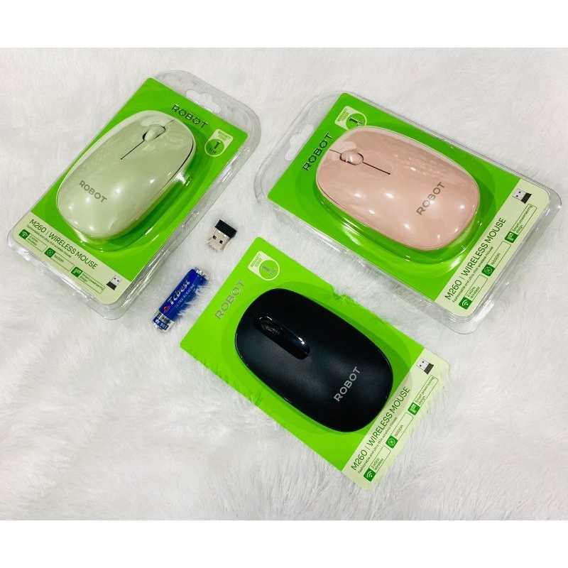 Jual MOUSE ROBOT M260 2,4G WIRELESS 1600DPI GARANSI 1 TAHUN | Shopee ...