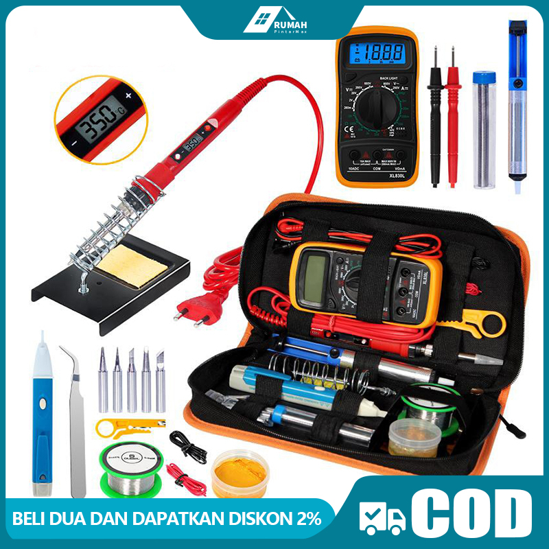 Jual 15PCS / Set Set Besi Solder Portabel 60W 220V Set Besi Setrika ...