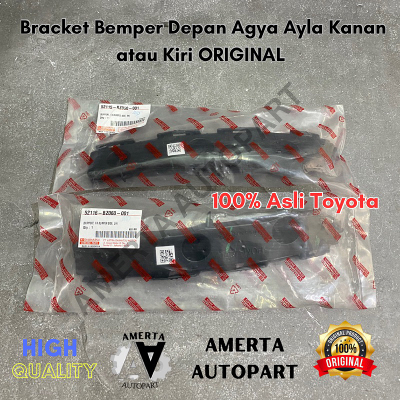 Jual Bracket Breket Brecket Bumper Bemper Depan Agya Ayla 100% ORI ...