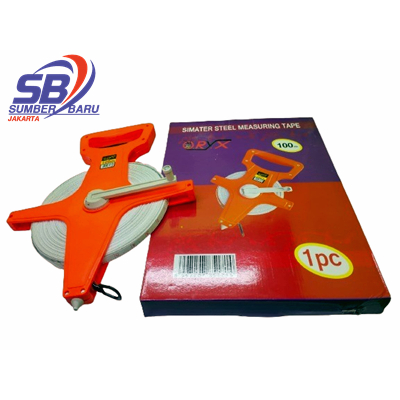 Jual Meteran Tancap tanah 100 Meter Meteran Rol Gulung Fiber Ukur Tanah ...