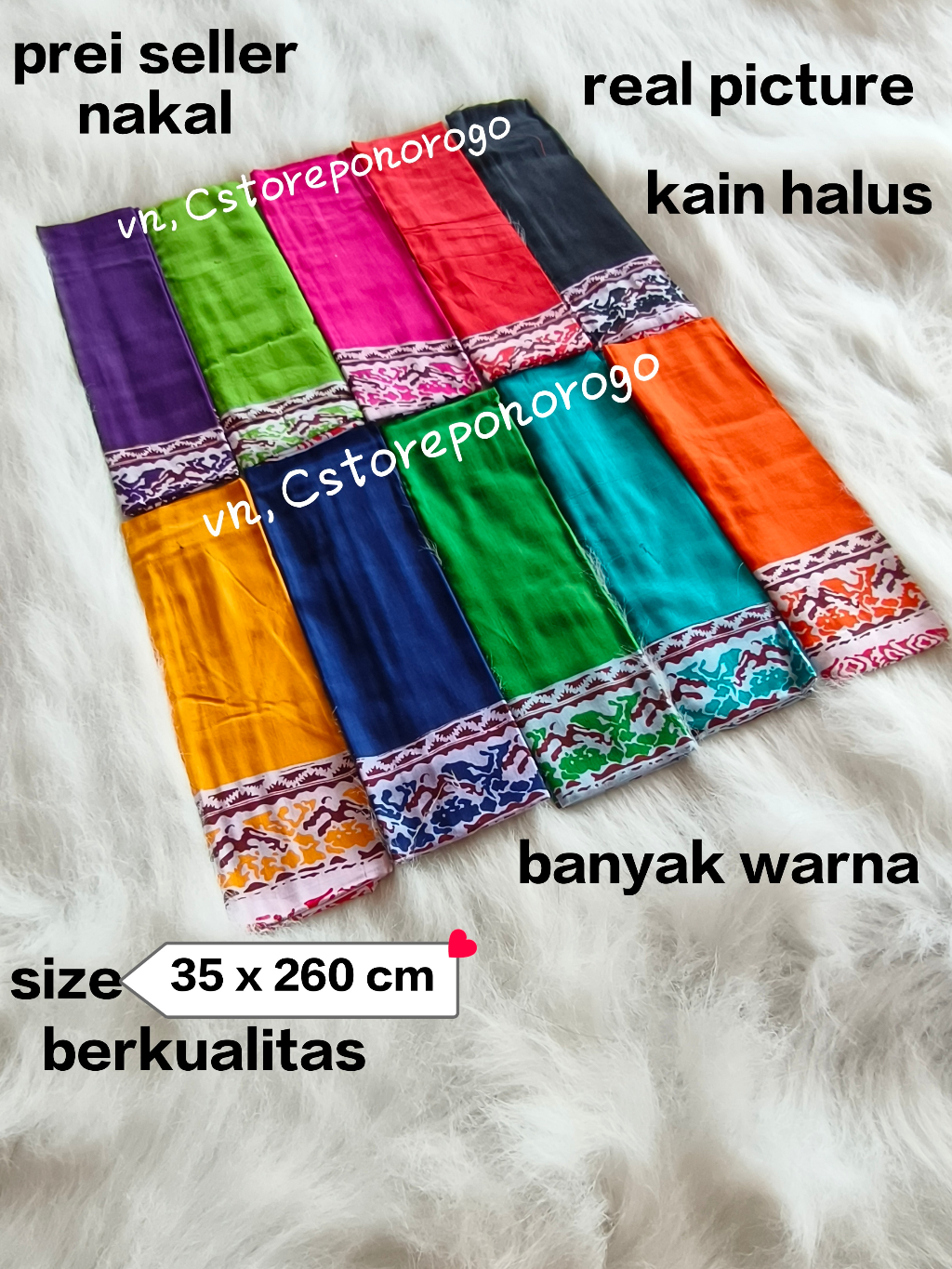 Jual SAMPUR SLENDANG BATIK HARGA GROSIR / slendang / sampur / penari ...